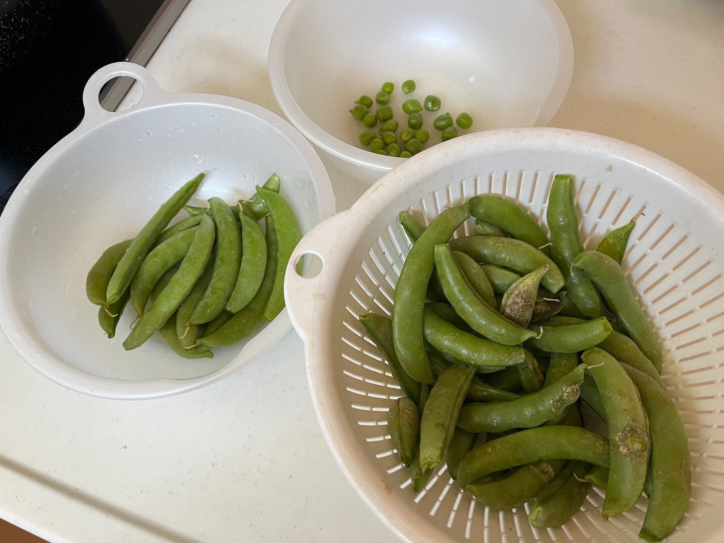 スナップエンドウ ️: ねこらぶおばさん日記